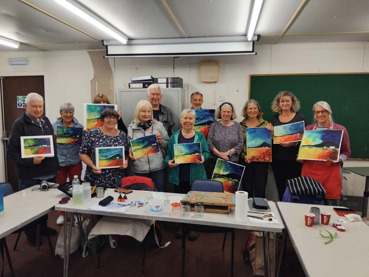 Arran Visual arts 2 day workshop July 2024 – Martin Oates Art