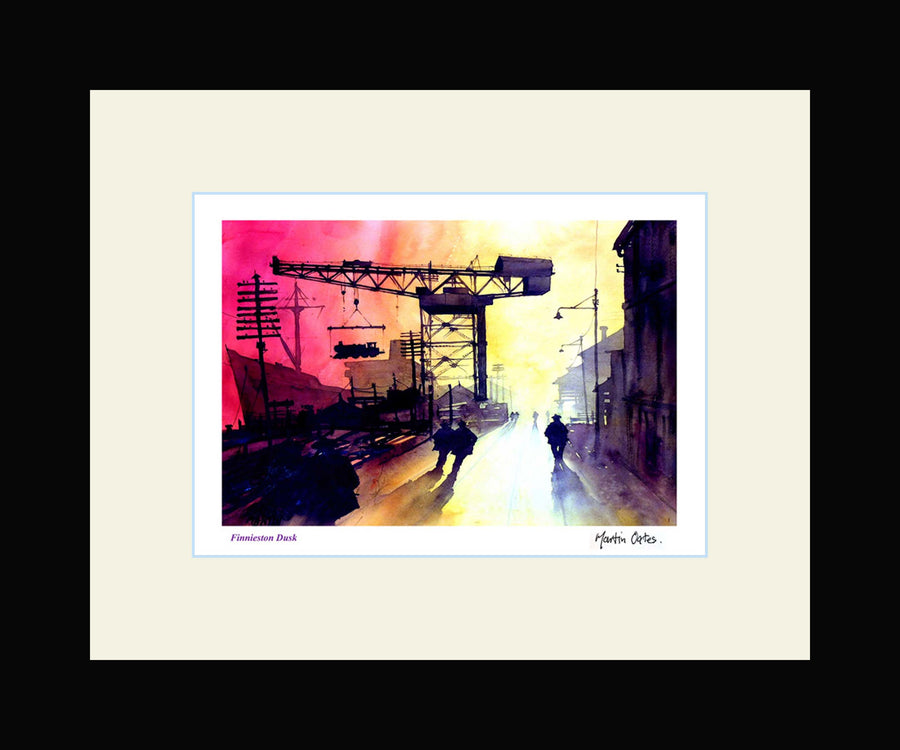 Finnieston Crane Dusk – Martin Oates Art