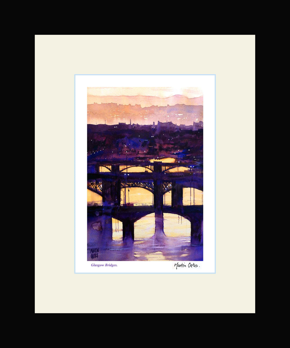 Glasgow Bridges – Martin Oates Art