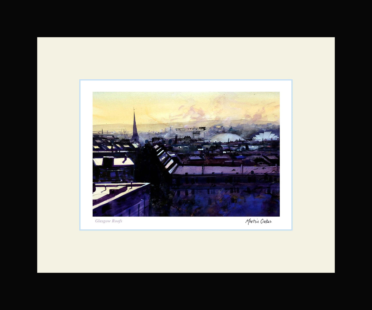 Glasgow Roofs – Martin Oates Art