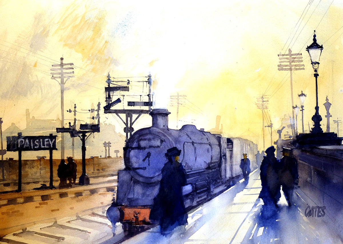 Old Gilmour St. Station Paisley Rectangular Print. – Martin Oates Art